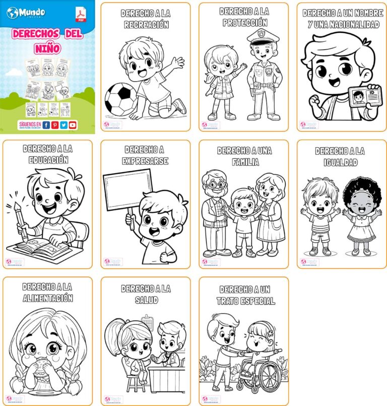 Fichas Derechos Del Niño - Mundo Inicial Libros