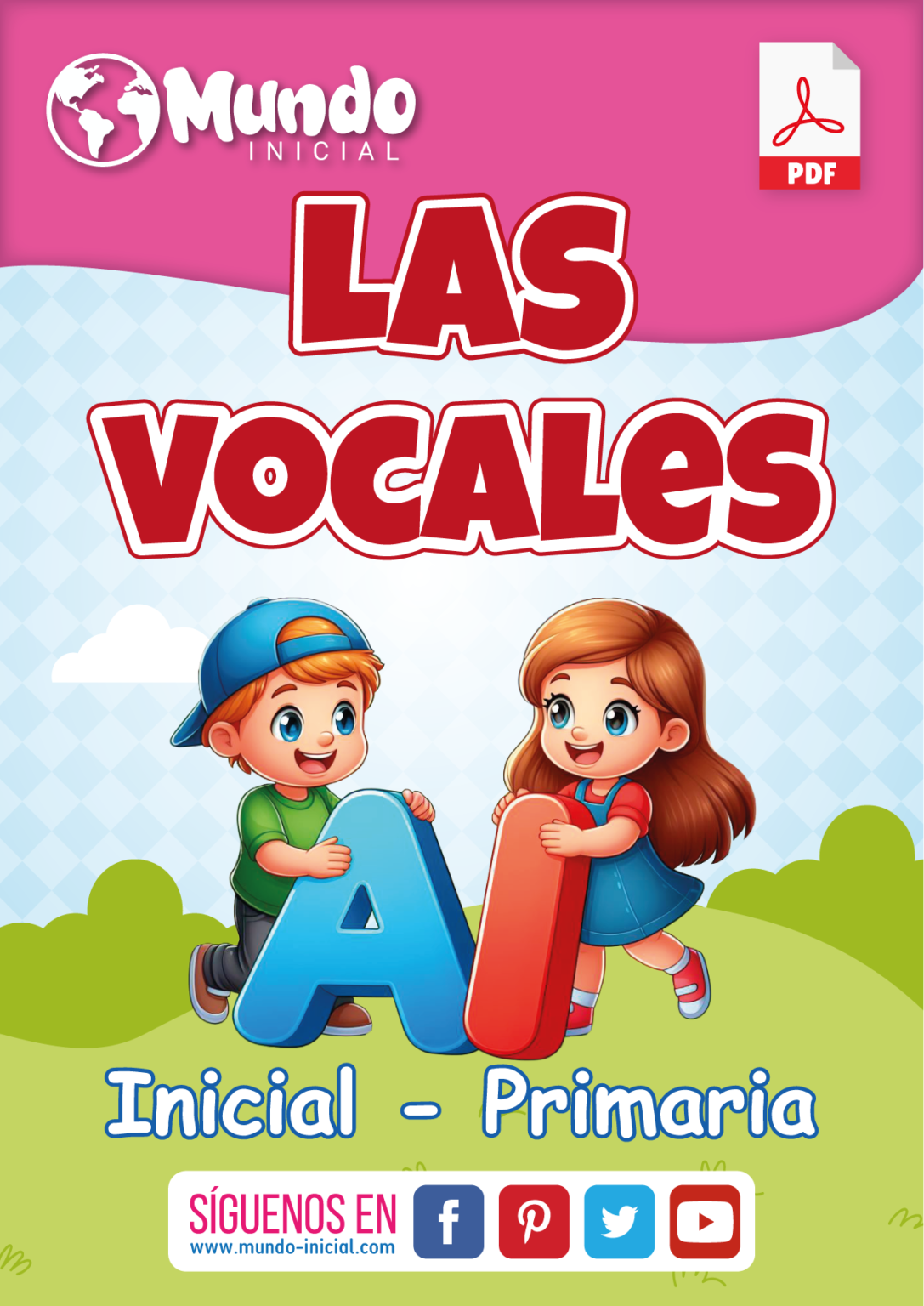 Las 5 Vocales - Cuadernillo de trabajo Inicial y Primaria - Mundo ...
