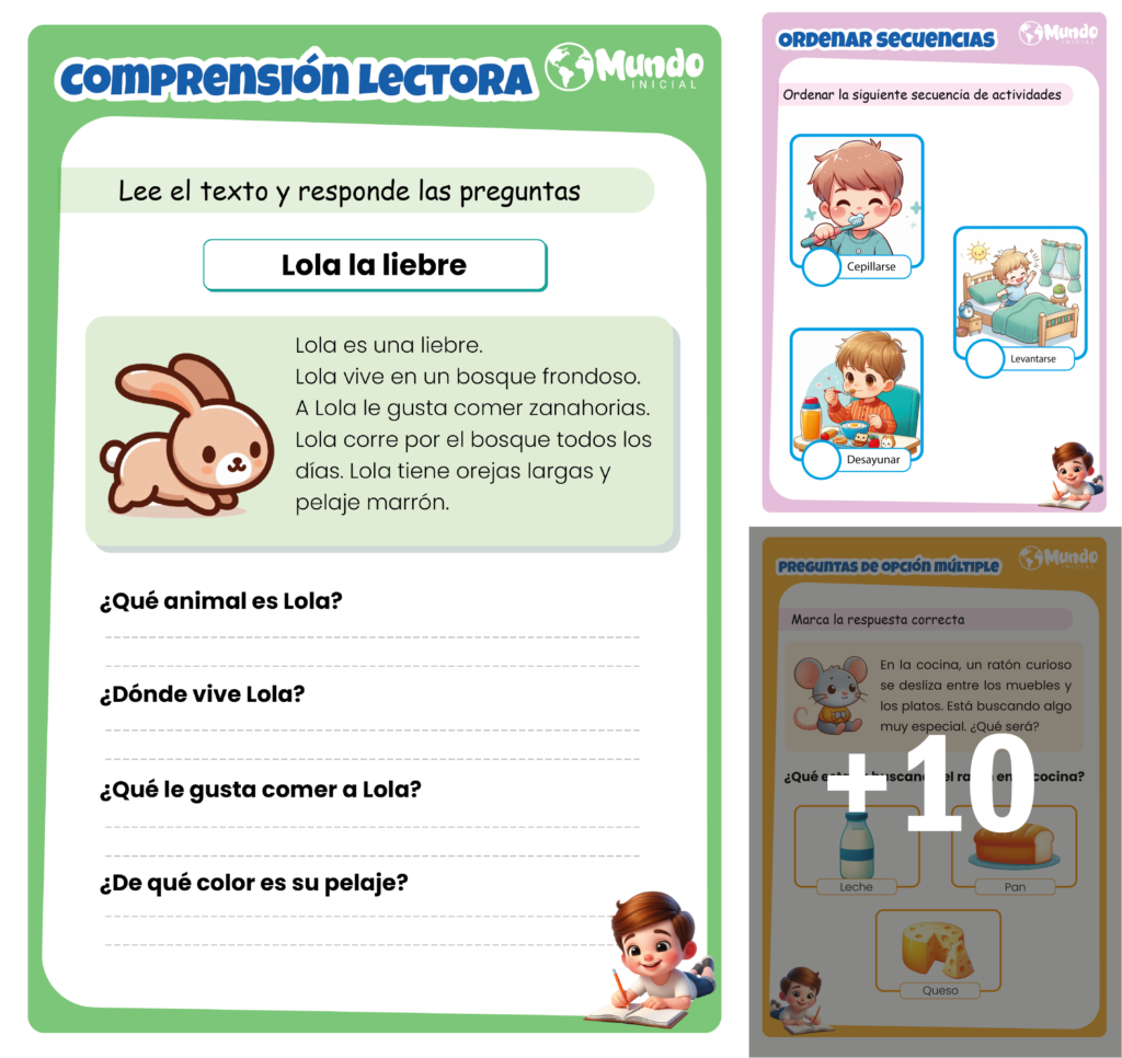 Actividades para Potenciar la Comprensión Lectora - Mundo Inicial Libros